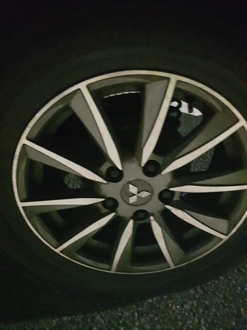 Lancer EX stock rim, Car Accessories, Tyres & Rims on Carousell