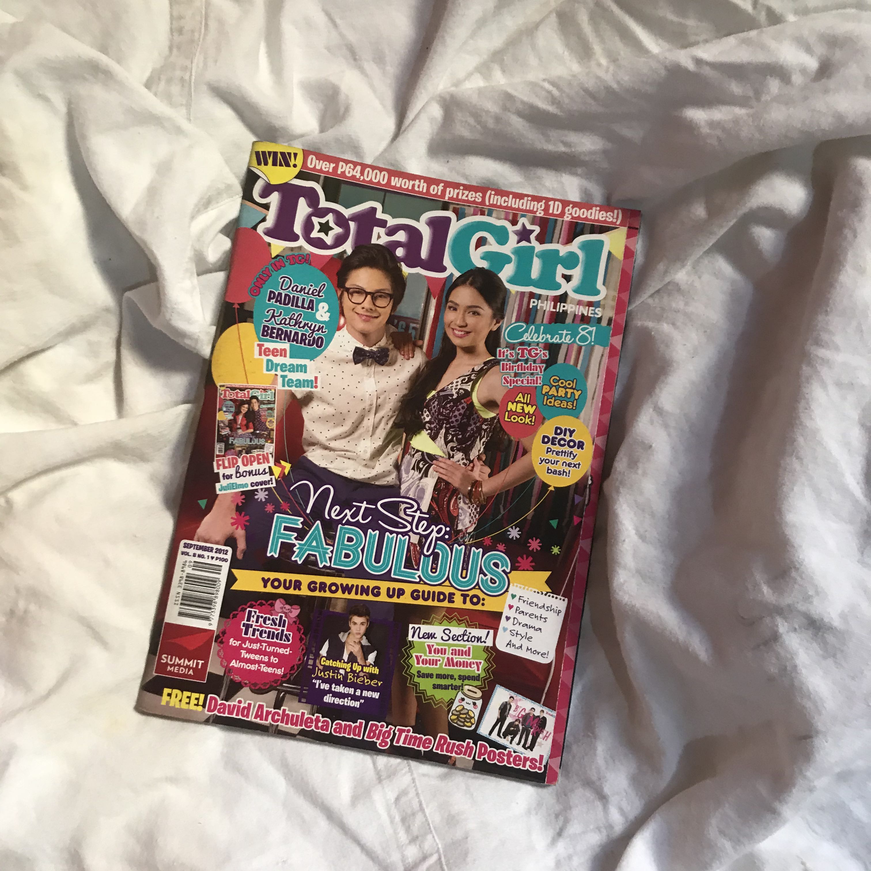 Total Girl Magazine Daniel and Kathryn Cover, Hobbies & Toys, Books ...