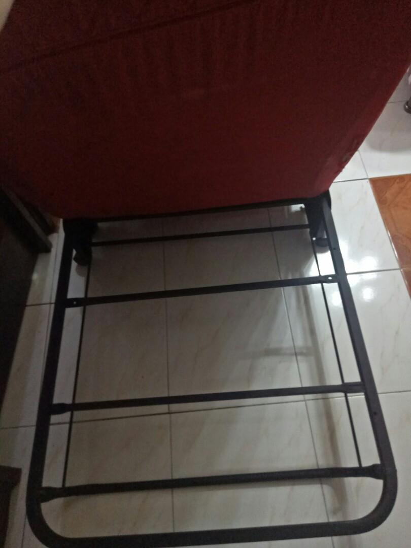 Uratex folding bed with foam and wheels, Furniture & Home Living ...