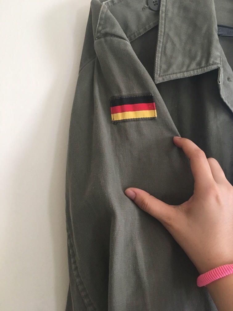 Vintage German Army Jacket, Men's Fashion, Coats, Jackets and Outerwear ...