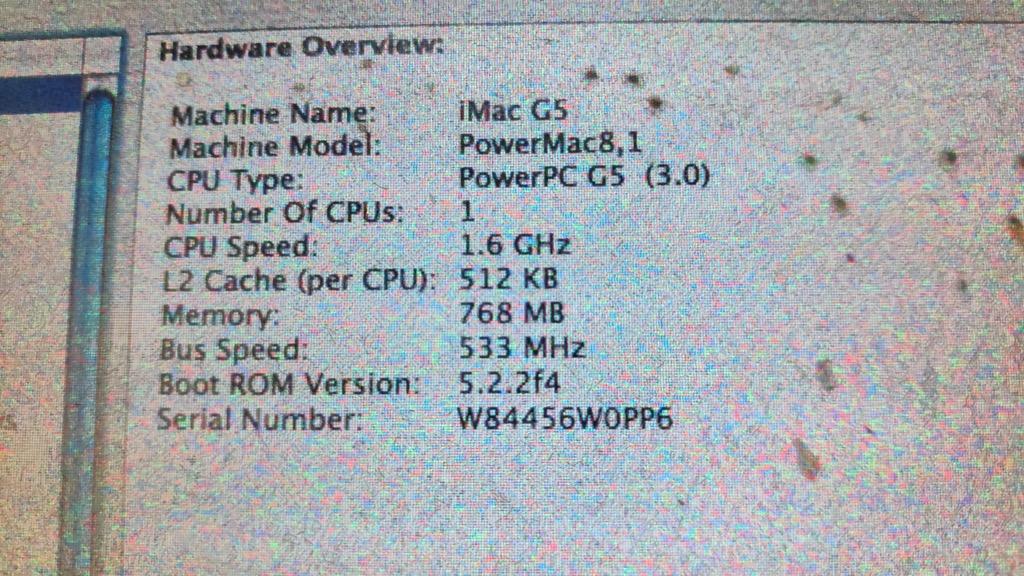 Working Apple iMac PowerPC G5 17 inches Mac OS X Tiger, Computers ...