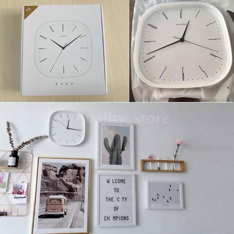 Xiaomi Mijia Chingmi QM-GZ001 Wall Clock Ultra-quiet Ultra-precise ...