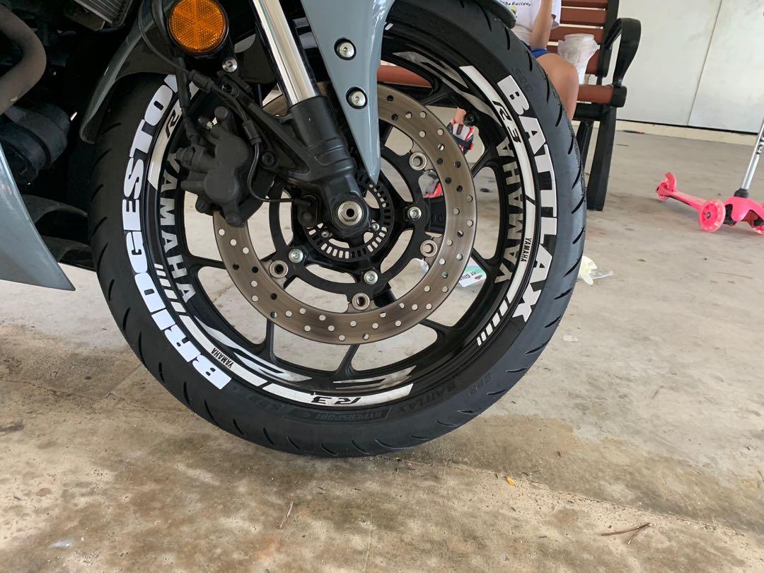 Yamaha r3 Tyre bomb / tyre lettering / tyre tag / tire lettering / tire ...