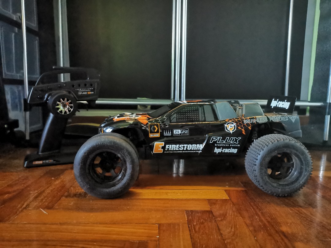 1/10 RC HPI Racing E Firestorm Flux Brushless RTR, Hobbies & Toys, Toys ...