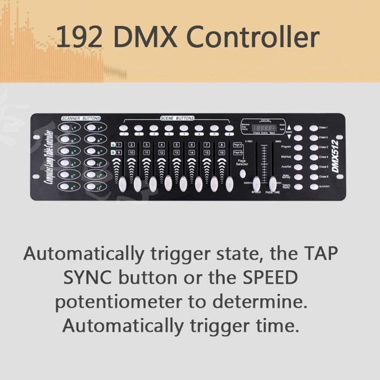 192 DMX Controller DJ Equipment DMX 512 Console Stage Lighting For ...