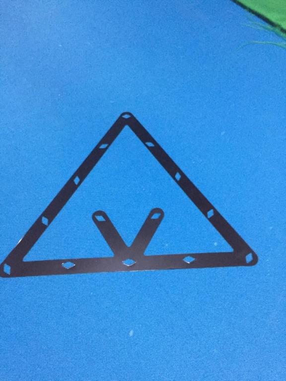 1 piece triangle magic rack sheet / invisible rack gamit sa pagseset ng ...