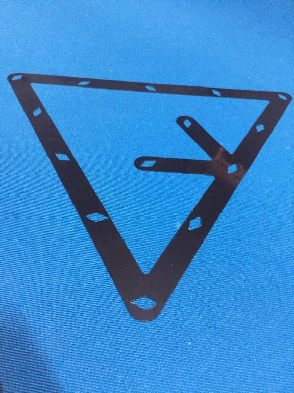 1 piece triangle magic rack sheet / invisible rack gamit sa pagseset ng ...