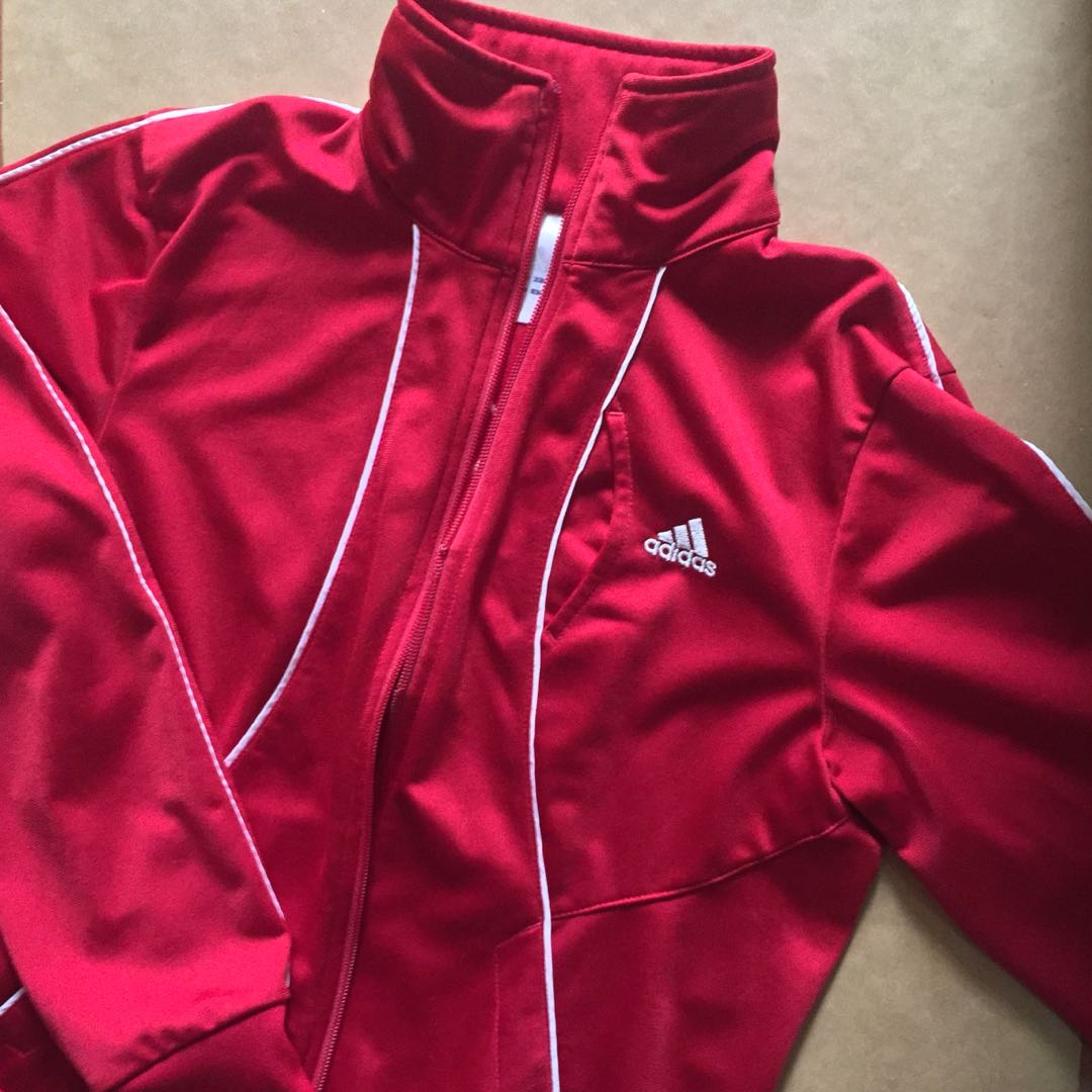 ‼️REPRICED‼️ 100% LEGIT ADIDAS reflective red jacket, Men's Fashion ...