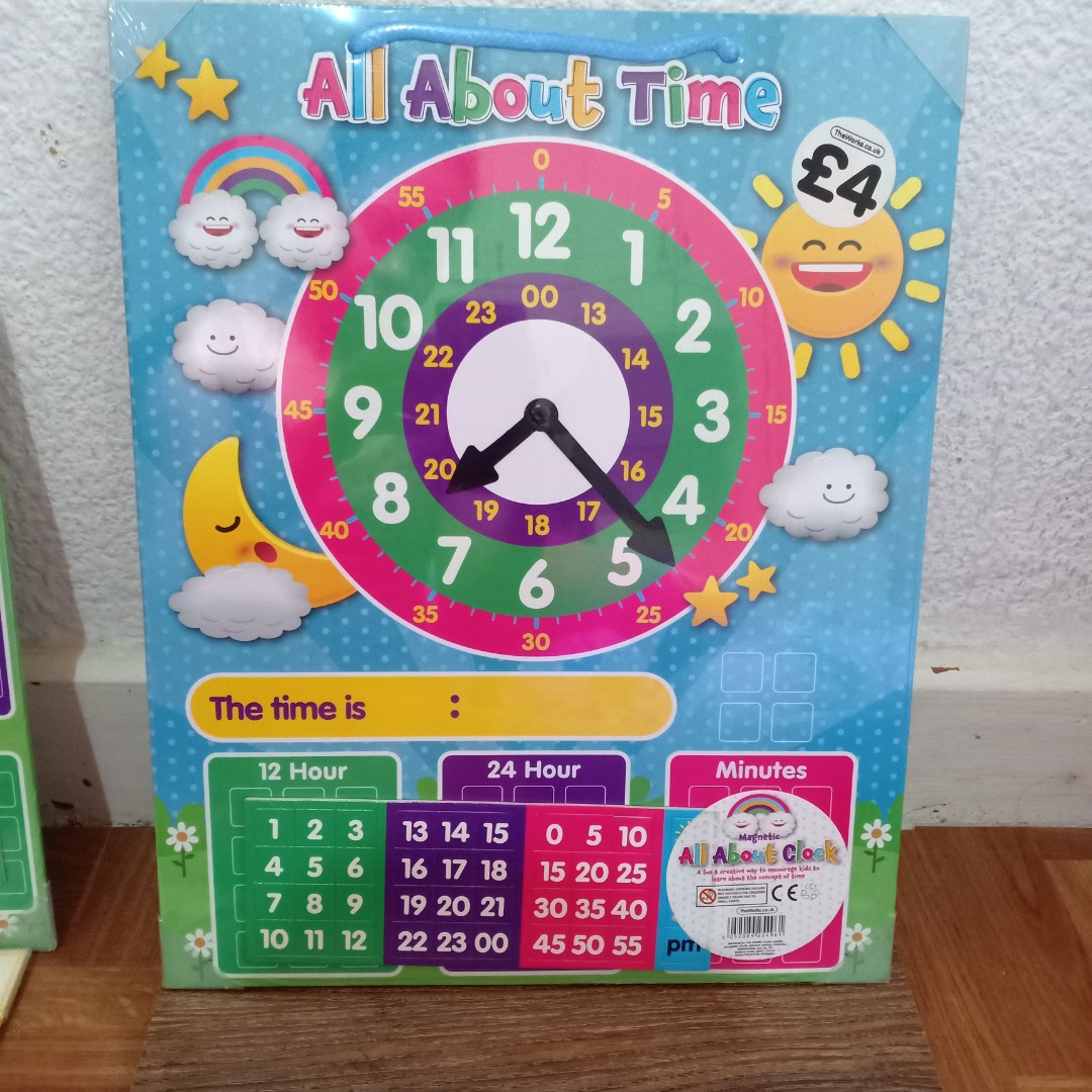 !!Sale!!!!All about time/alphabet magnetic board, Babies & Kids, Infant ...