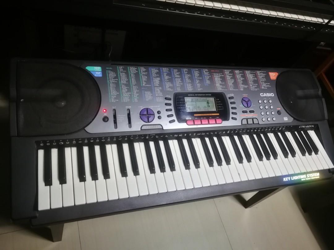 Casio CTK-620L Touch Sensitive 61-Key Portable Keyboard, Hobbies & Toys, Music & Media, Musical ...