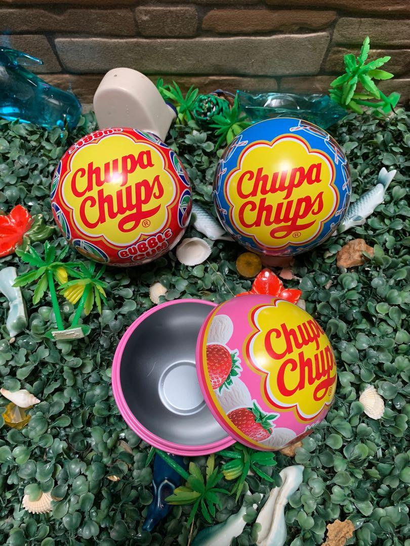 Chupa Chups Ball Tin Can, Hobbies & Toys, Memorabilia & Collectibles ...