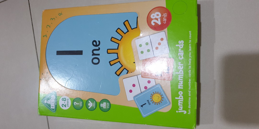 ELC Flash card jumbo, Buku & Alat Tulis, Buku Anak-Anak di Carousell