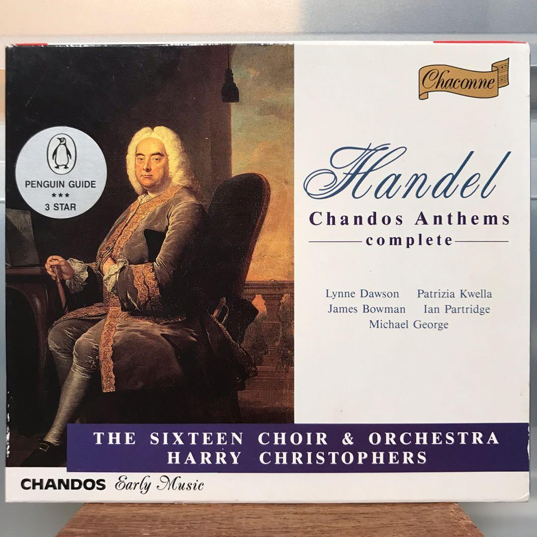 Handel Chandos Anthems complete 4CD box set, TV & Home Appliances, TV ...