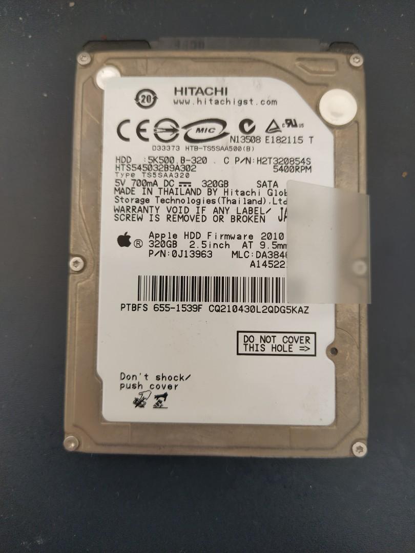 Hitachi 320 GB HDD, Computers & Tech, Parts & Accessories, Hard Disks ...