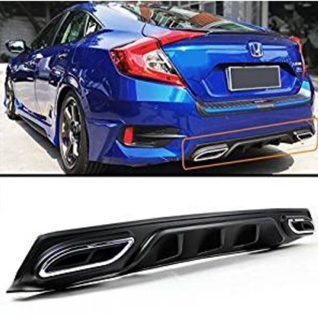 Honda civic fc rear diffuser with chrome, Auto Accessories on Carousell