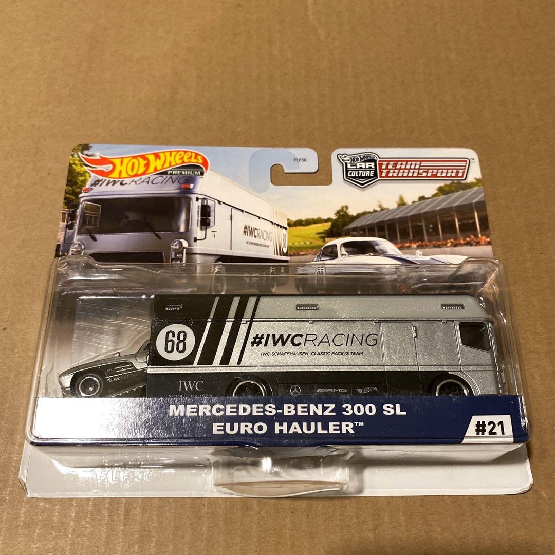 Hot wheels Mercedes Benz 300 SL Euro Hauler Transporter Silver IWC ...