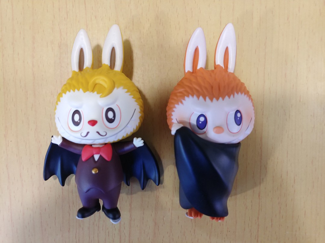 How2work zimomo labubu tycoco spooky 小鬼 萬聖節 盲盒 吸血蝙蝠 科學怪人 狼人, 興趣及遊戲, 玩具 ...