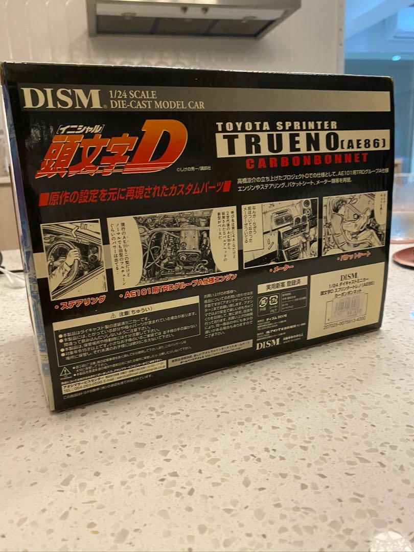 SUPER RARE Initial D 1/24 AE86 car model DISM , Hobbies & Toys, Toys ...