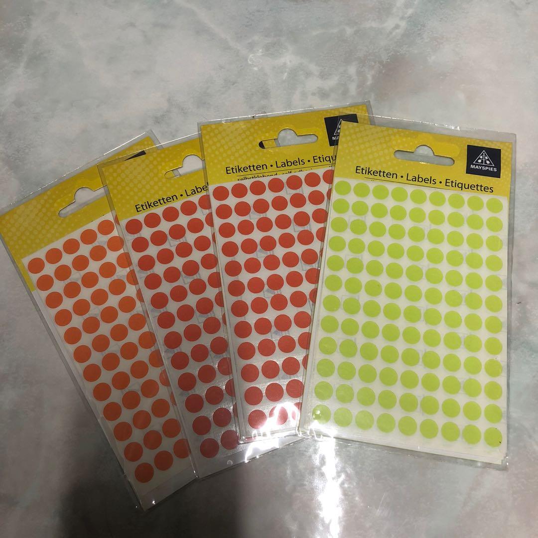 Mayspies label round stickers, Hobbies & Toys, Stationery & Craft ...