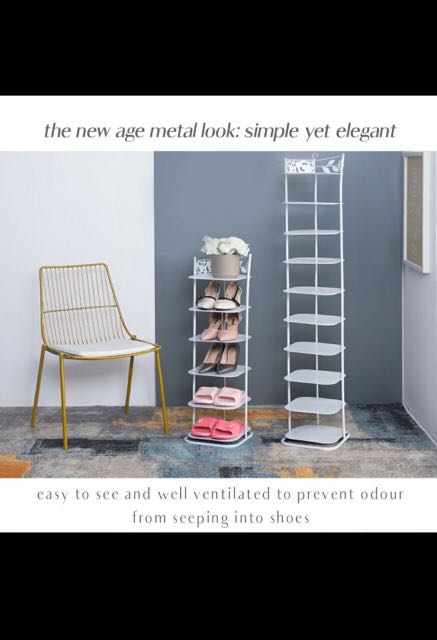 Minimalist Vertical Shoe Rack, Furniture, Others on Carousell