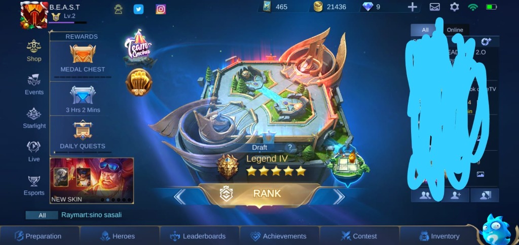 ML Account - Legend Rank, Video Gaming, Gaming Accessories, Game Gift ...