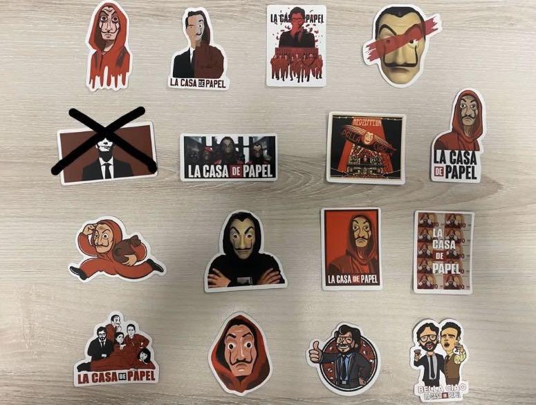 Money Heist / La Casa De Papel Stickers, Everything Else on Carousell