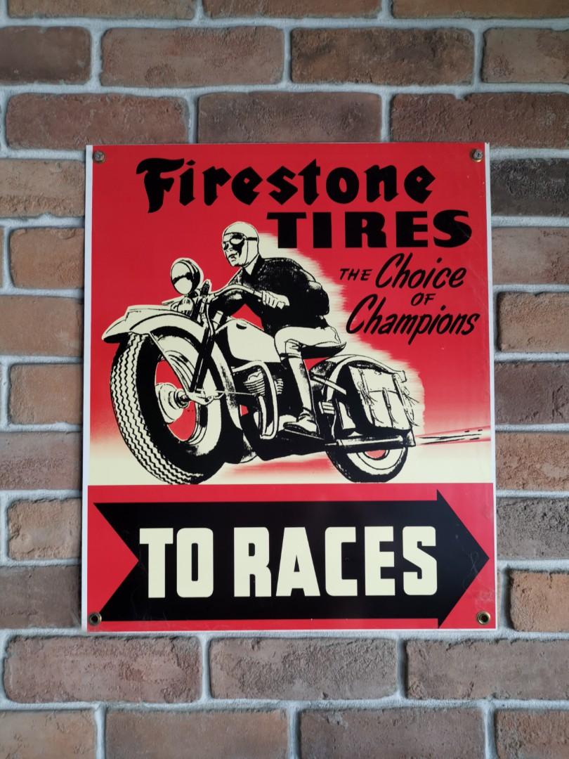 mobil firestone pegasus shell motorcycle signage Poster harley moto ...