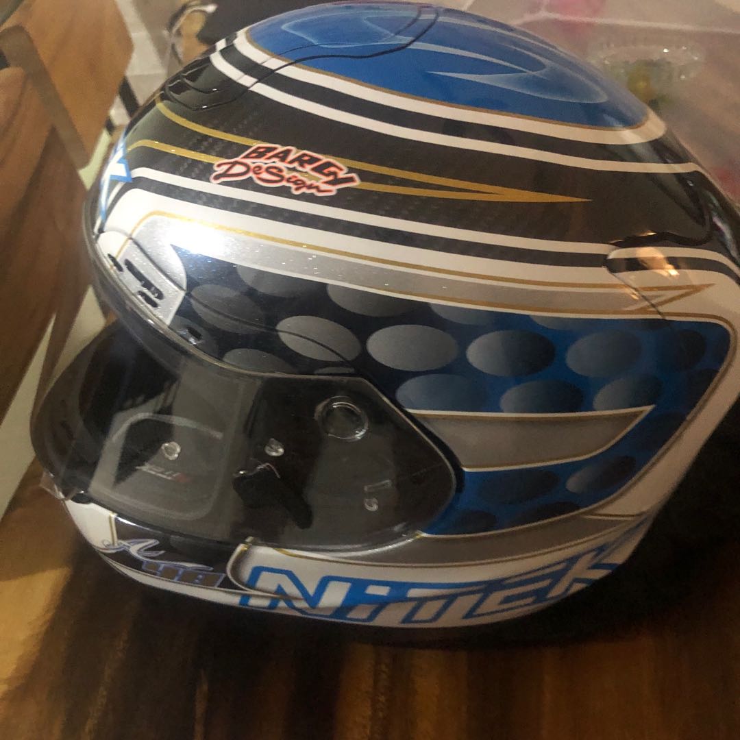 Nitek full face carbon fibre helmet, Motorcycles, Motorcycle ...