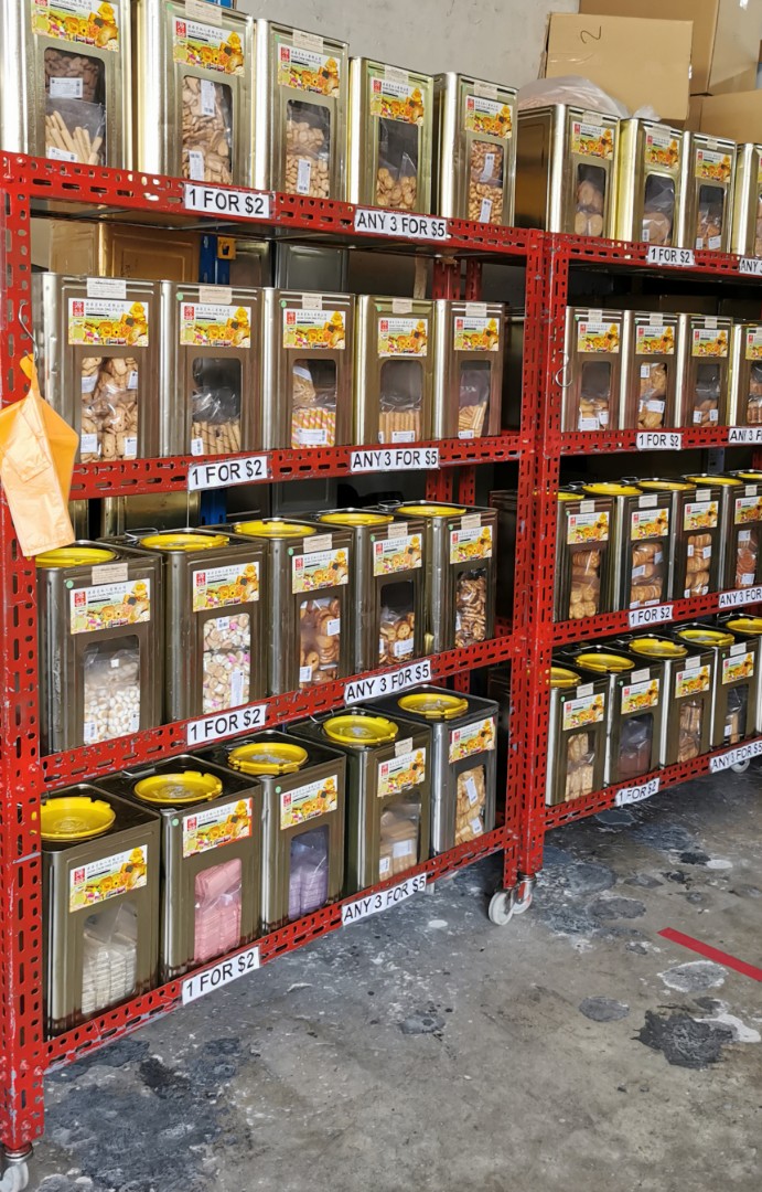 Nostalgic Empty Biscuit Tin Container, Furniture & Home Living ...