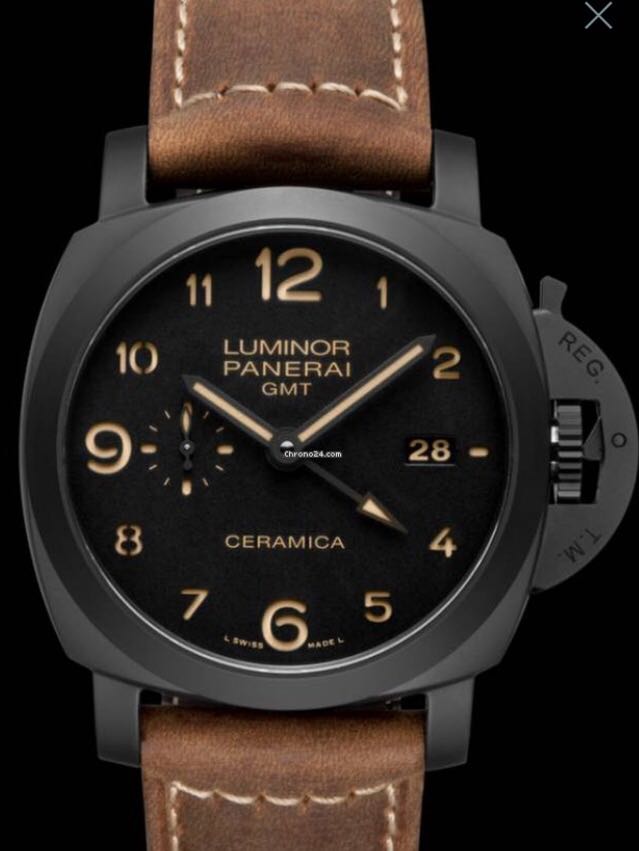 Panerai Luminor 1950 3 Days GMT Automatic Ceramica PAM 441, Luxury ...