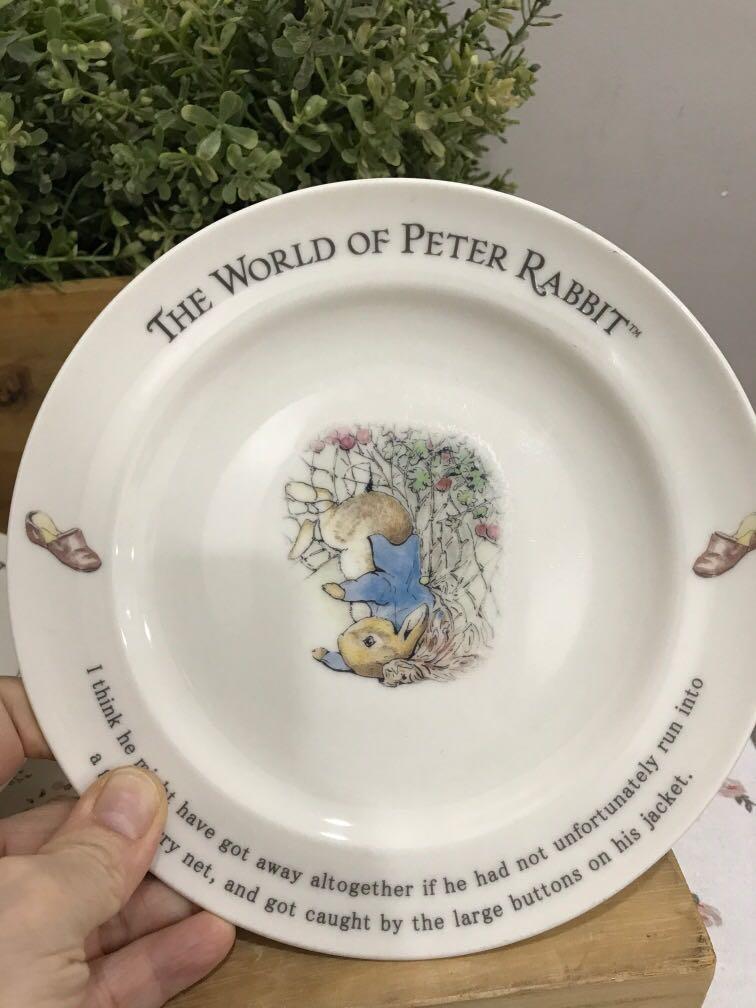 Peter rabbit plate 19.5cm x 2, Furniture & Home Living, Kitchenware ...