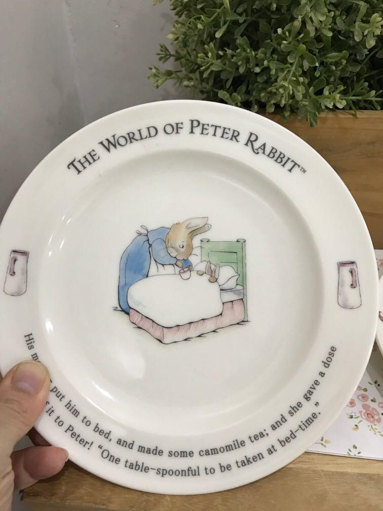 Peter rabbit plate 19.5cm x 2, Furniture & Home Living, Kitchenware ...