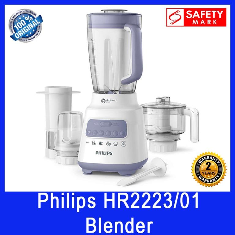 Philips HR2223/01 Blender Set with Chopper Attachment. ProBlend Crush ...