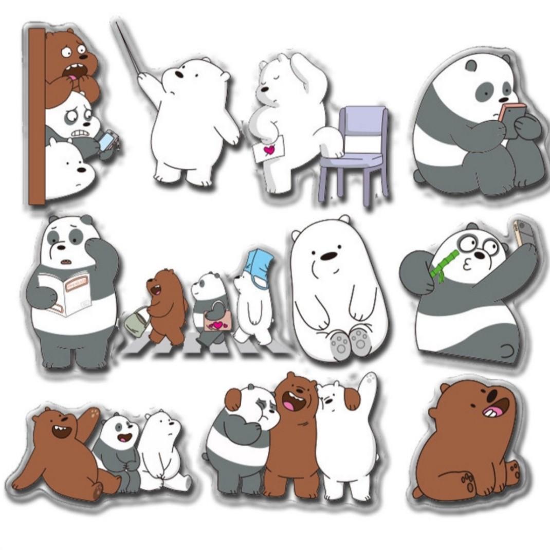 [PO] Sticker Collection #2: We Bare Bear Stickers, Design & Craft ...