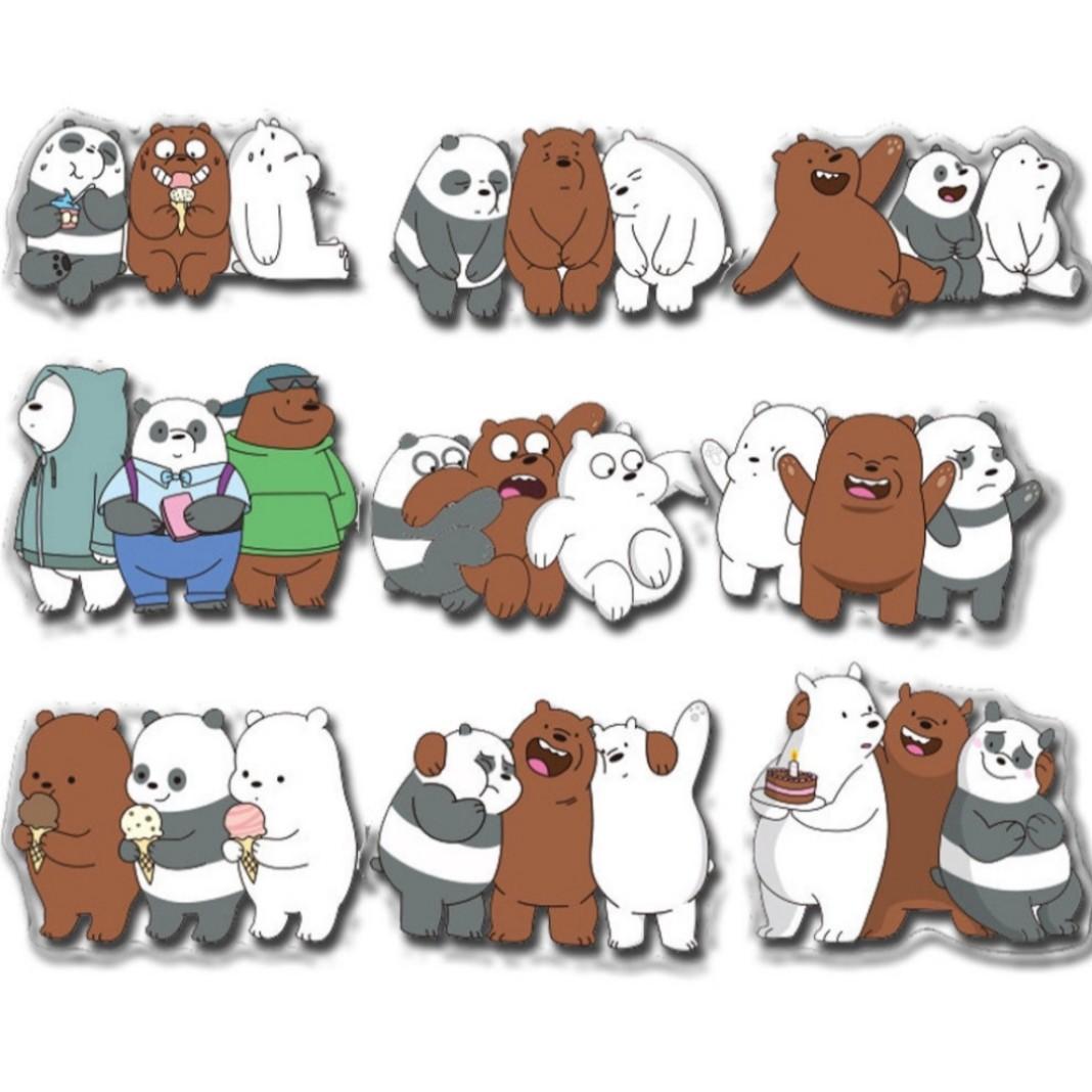 [PO] Sticker Collection #2: We Bare Bear Stickers, Design & Craft ...