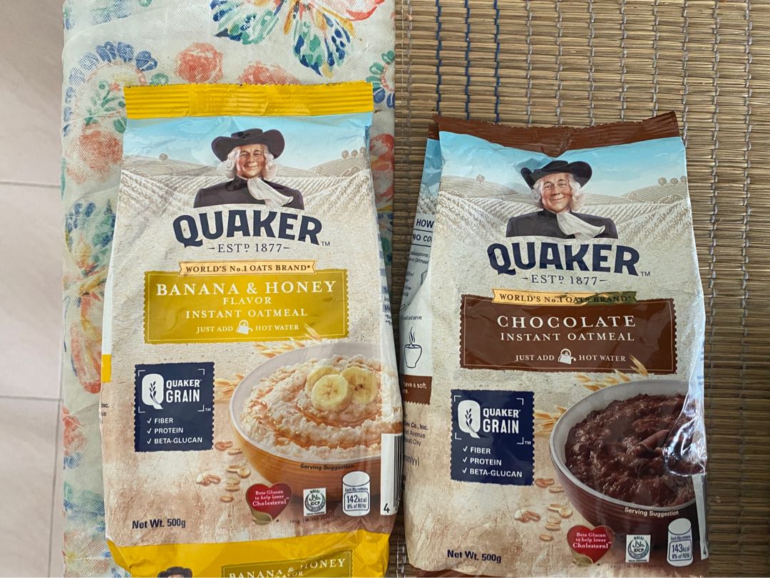 Quaker Oats Oatmeal Packs, Food & Drinks, Packaged & Instant Food on ...