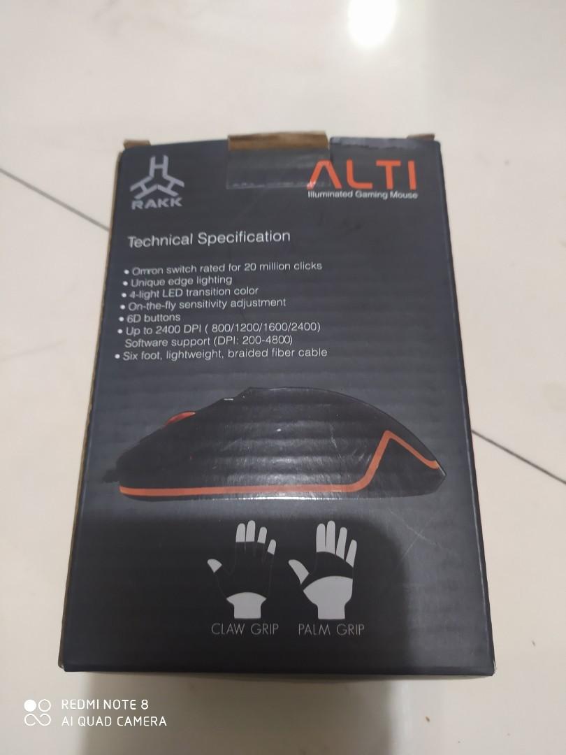 Rakk Alti Illuminated Gaming Mouse BVR, Computers & Tech, Parts ...