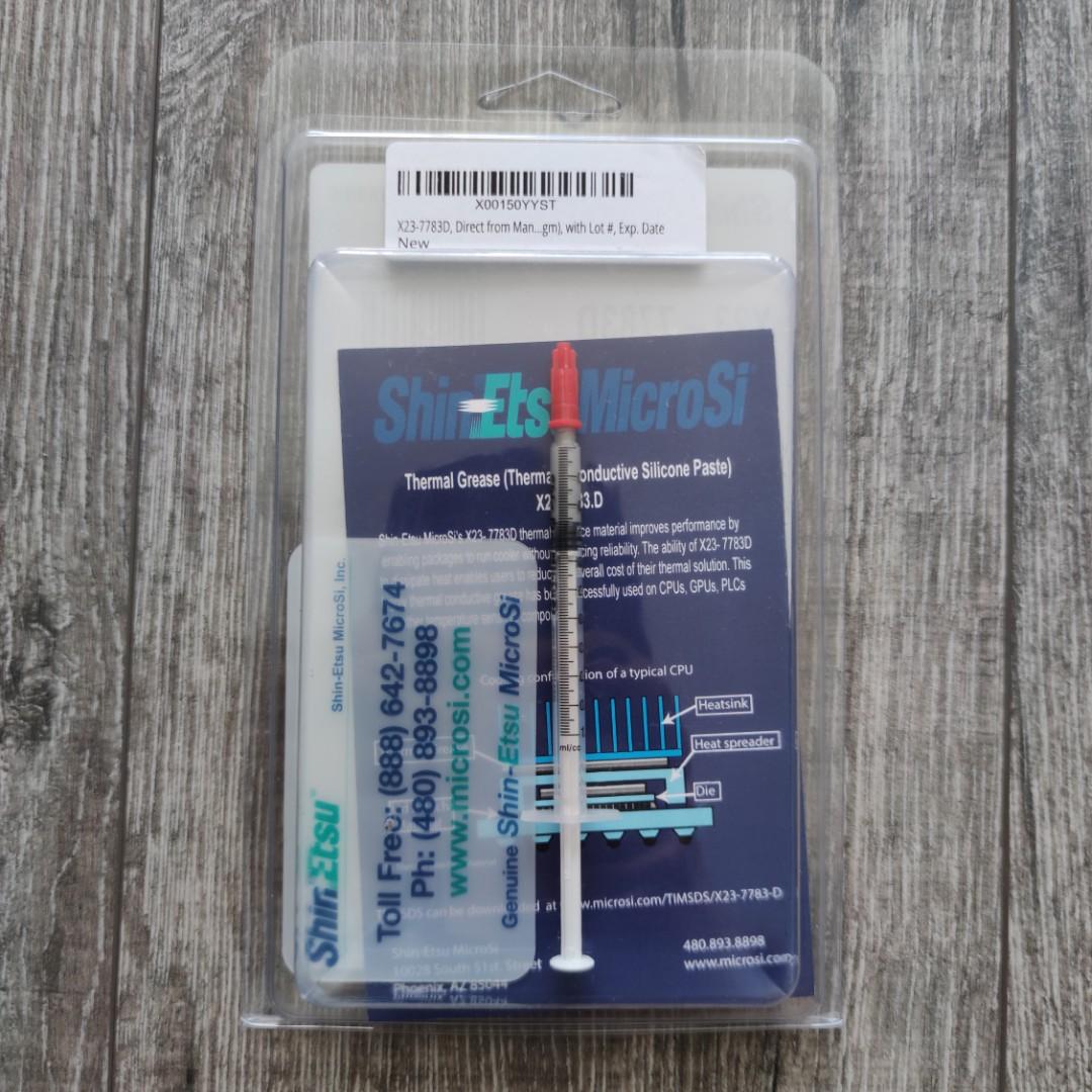 Shin Etsu X23 7783D Thermal Paste TIM x23-7783d microsi, Computers & Tech, Parts & Accessories ...