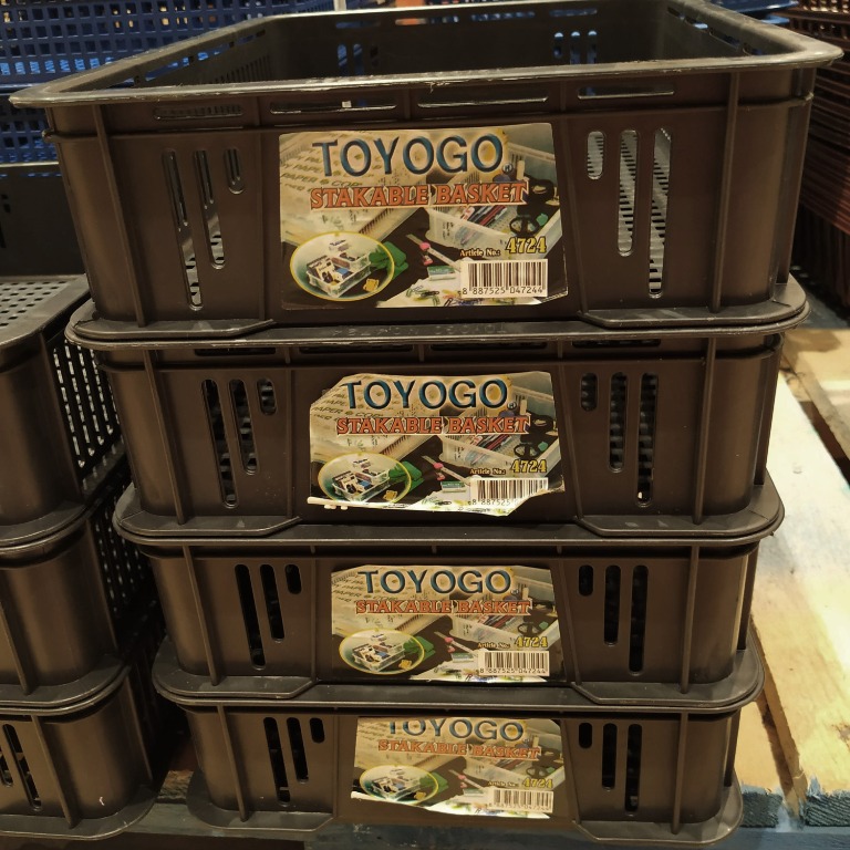 Stackable Storage Basket 4724 2 units Assorted Colours Stackable ...