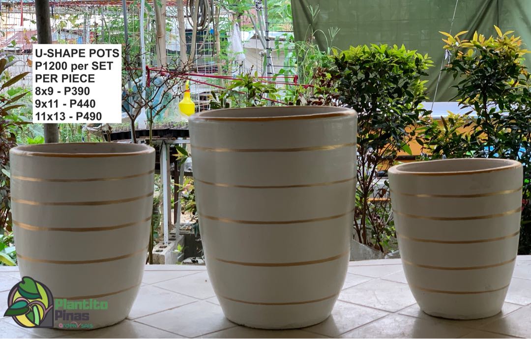 Terracotta Pots (U-shape), Furniture & Home Living, Gardening ...