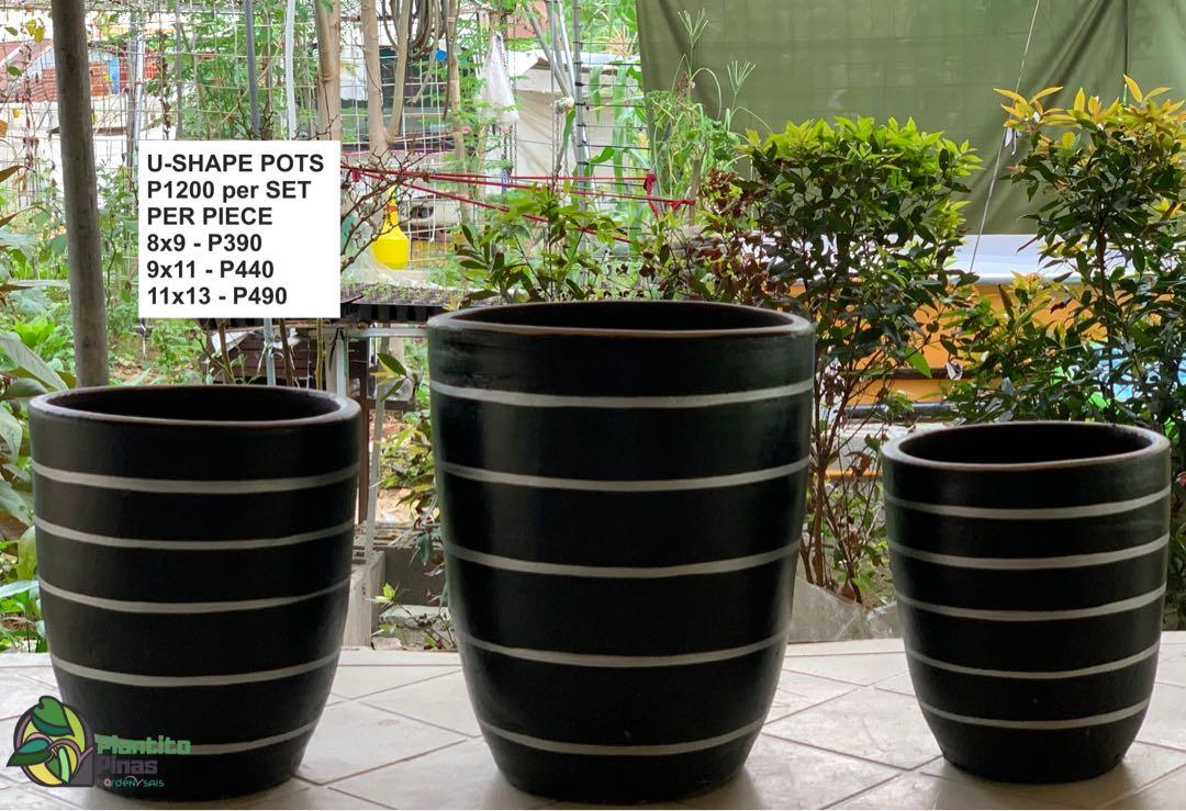 Terracotta Pots (U-shape), Furniture & Home Living, Gardening ...