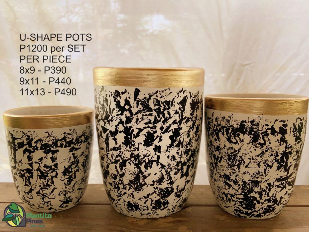 Terracotta Pots (U-shape), Furniture & Home Living, Gardening ...