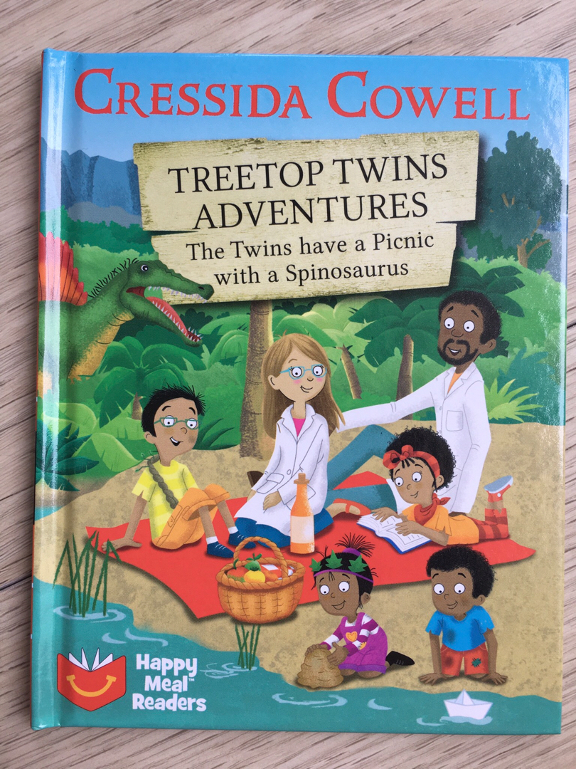 Treetop twins adventures - the twins have a picnic with a spinosaurus ...