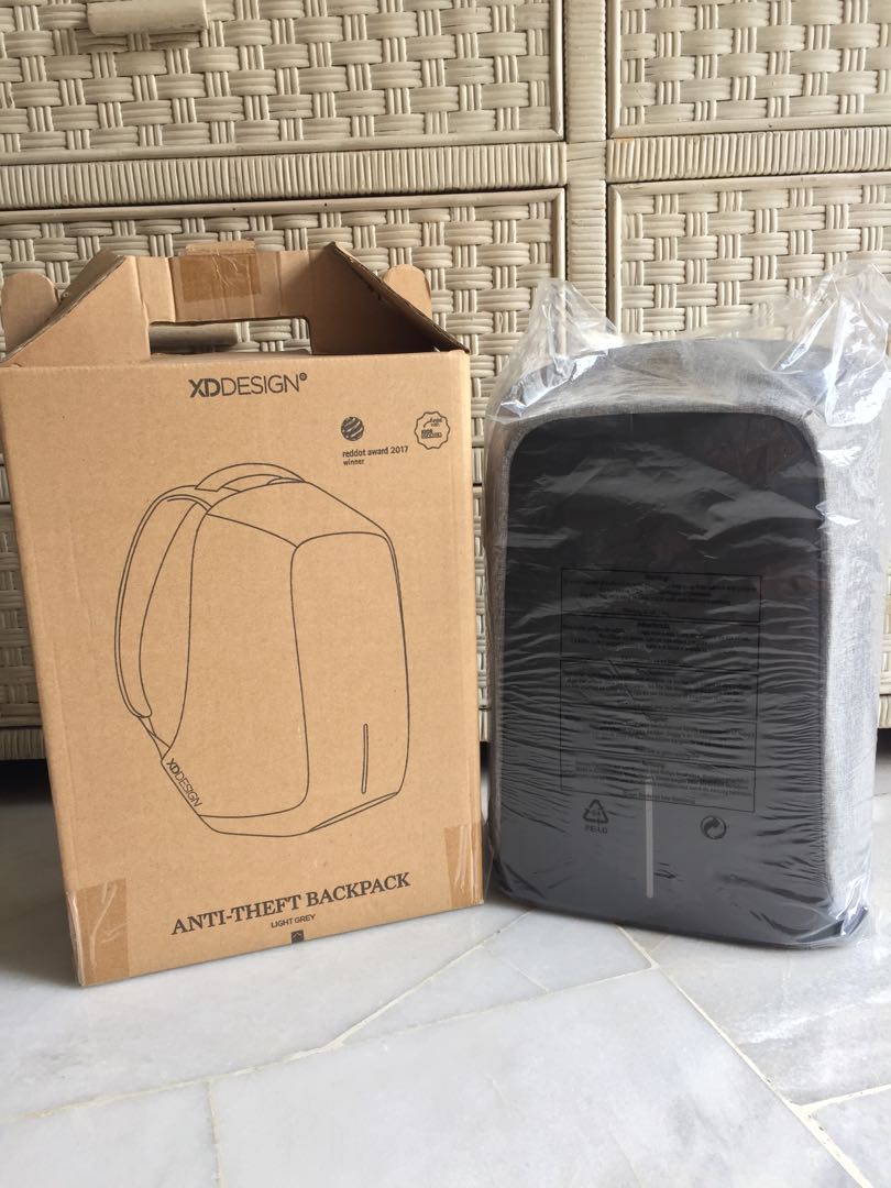 XD design Anti-theft laptop backpack (Grey) - never used, Computers ...