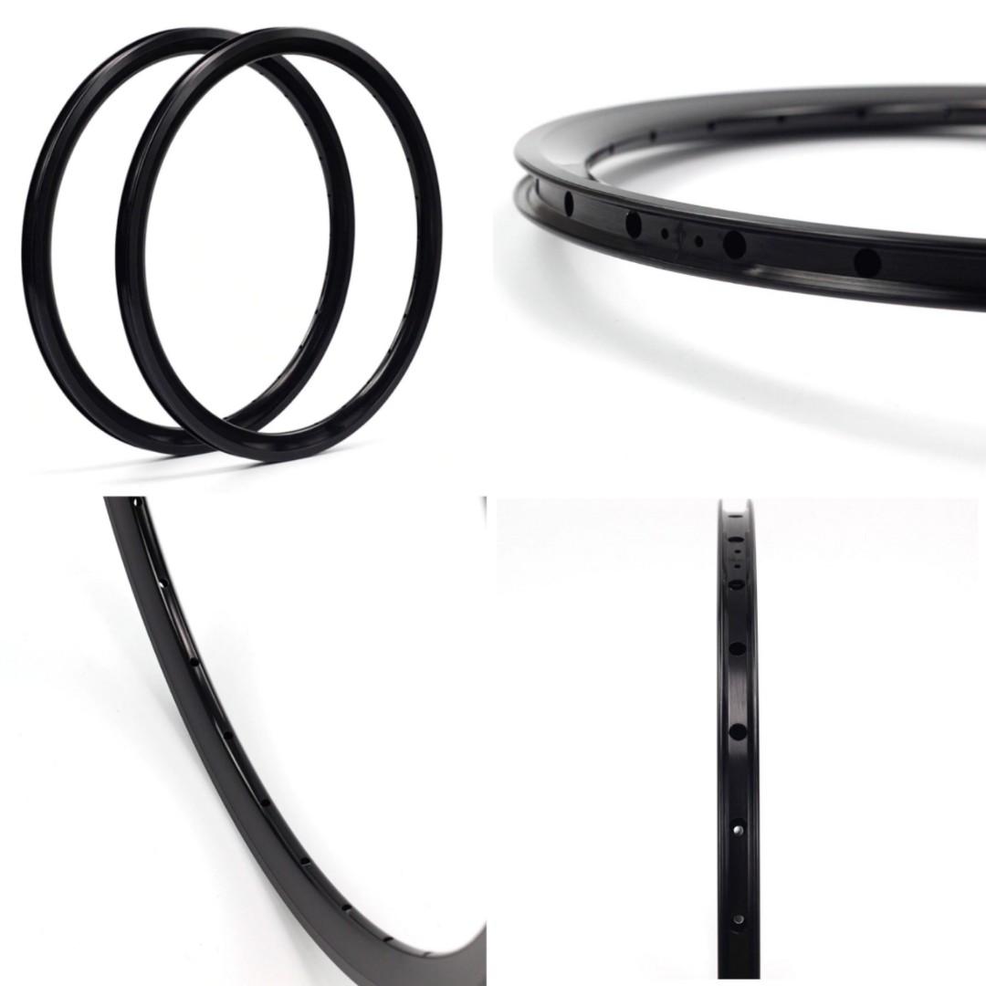 1 Pair Black V Brake Rims for Brompton 3Sixty - 28H, Sports Equipment ...