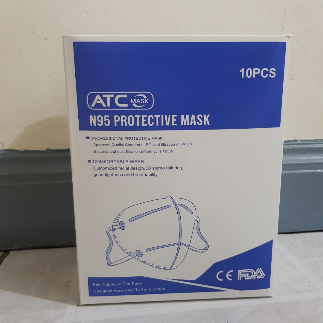 ATC N95 Protective Face Mask, Beauty & Personal Care, Face, Face Care ...