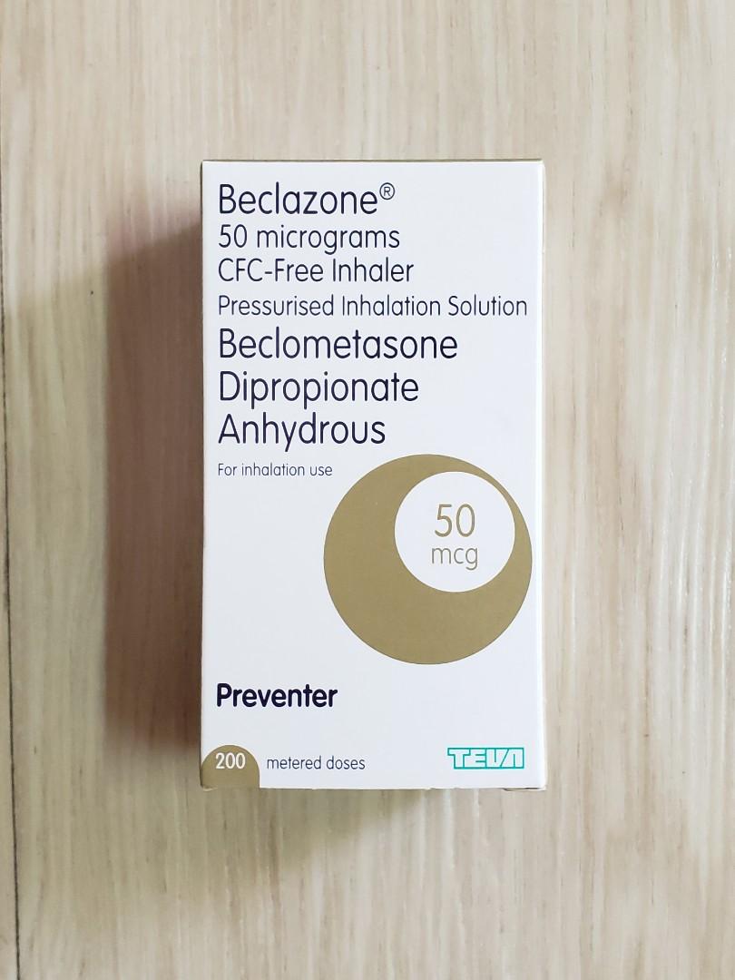 Beclazone 50 mcg CFC-Free inhaler, 健康及營養食用品, 醫療用品和工具 - Carousell
