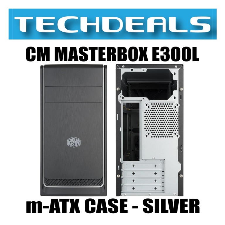 Cooler Master MASTERBOX E300L m-ATX CASE - SILVER PC Case, Computers & Tech, Parts & Accessories ...