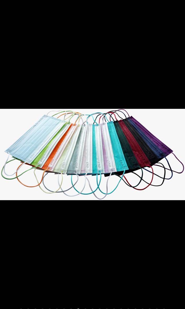 CSD SURGICAL PASTEL COLORED MASK FROM TAIWAN, Health & Nutrition, Face ...