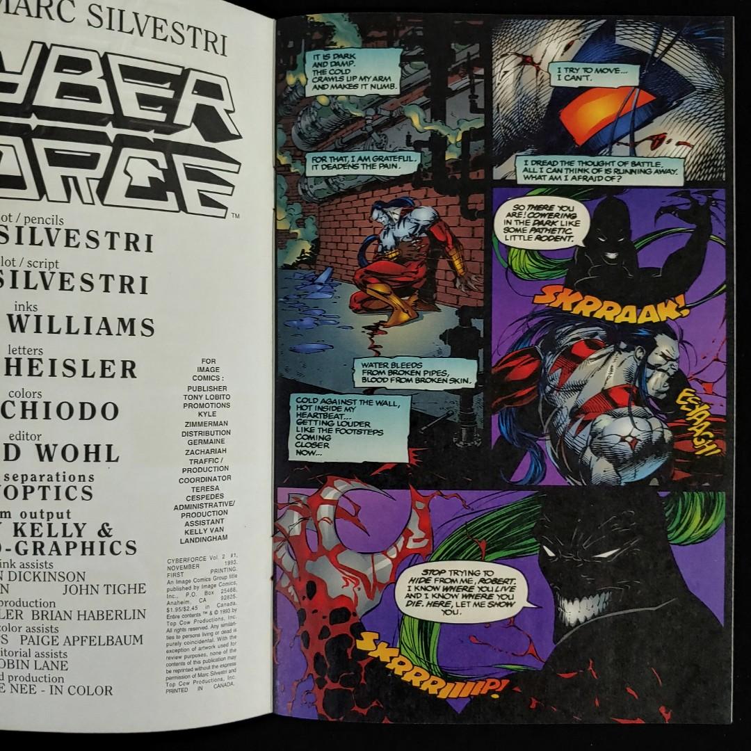 Cyber Force #1 (1993) Gold Foil Varient Cover - Image Comics RARE!, 興趣及 ...